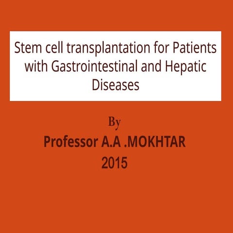 Stem cell in Hepato Gastro Enterology.pptx