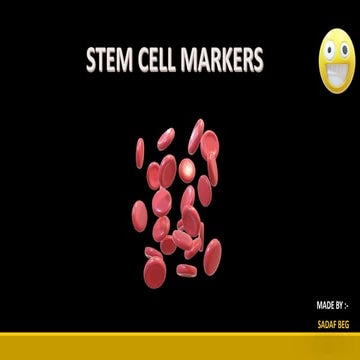 Stem cell markers | PPTX