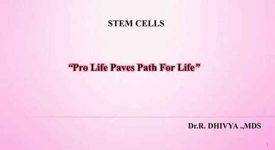 Stem cell markers | PPTX | Genetics | Science