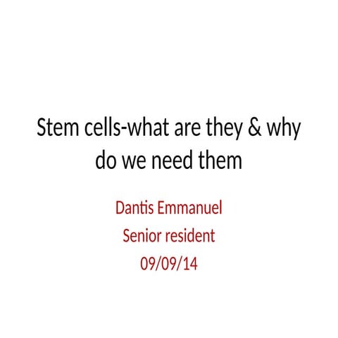 stem cells | PPT