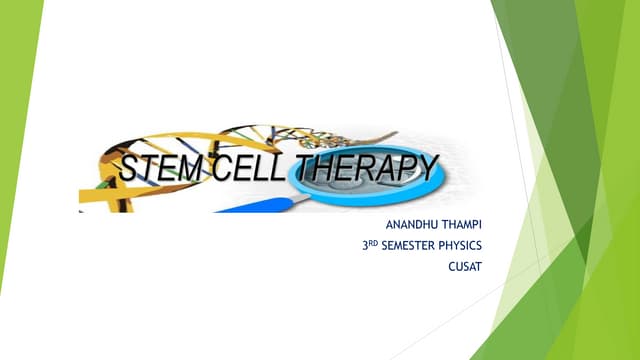 Stem cell technology | PPTX