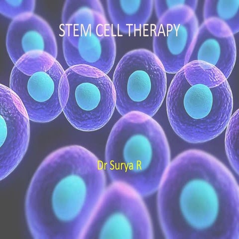 Stem cell therapy in ENT | PPTX
