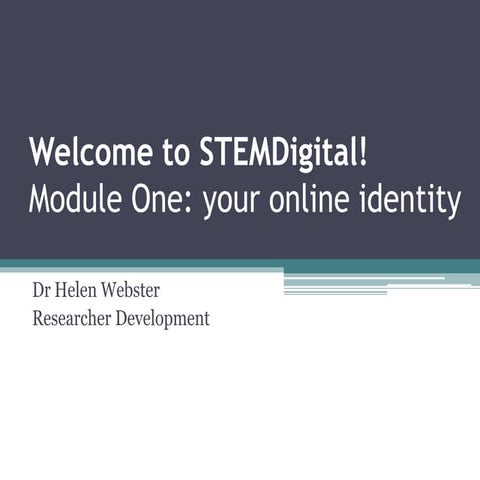 Stem digital module 1 launch | PPT