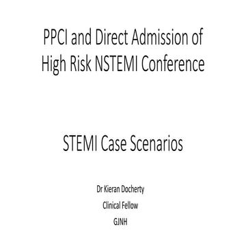 STEMI case scanarios | PPTX