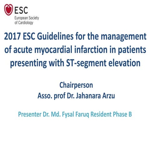 Stemi guideline esc 2017 | PPTX