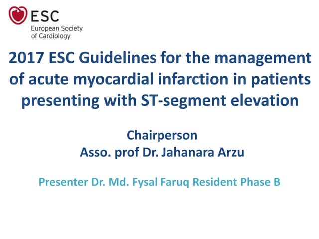 MANAGEMENT OF STEMI IN MALAYSIA(CPG).pptx | First Aid | Injuries