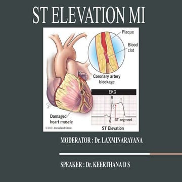 STEMI PPT for acute coronary syndome acute MI | PPTX