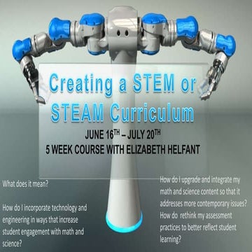 Creating a STEM or STEAM Curriculum | PPT