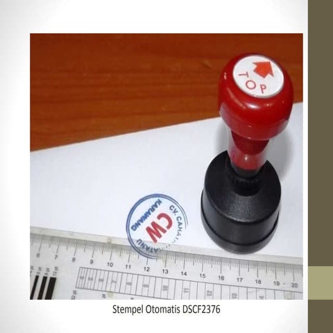 Stempel otomatis multi warna | PPTX