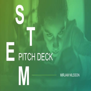 STEM pitch deck plantilla power point ppt | PPTX