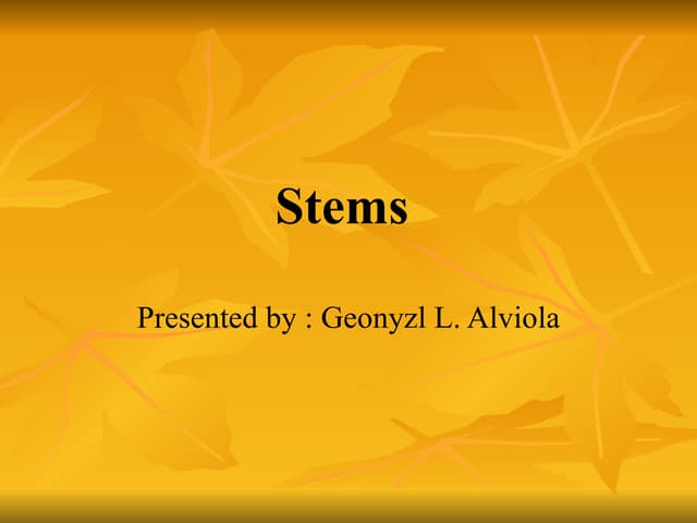 Stem Functions And its modifications | PPTX