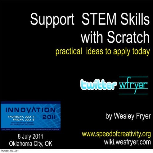 Supporting STEM Skills with Scratch | PPT