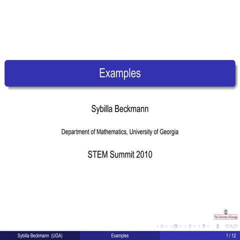 Early Childhood Math Examples - Sybilla Beckmann | PDF