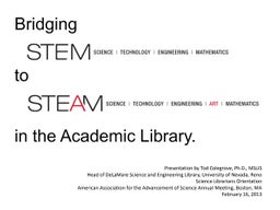 STEM to STEAM: Where Art and Design meet Science, Technology ...
