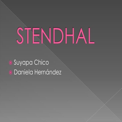 Henry Beyle, Stendhal | PPTX