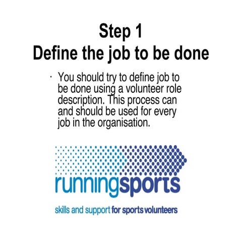 Step 1 Define The Job | PPT