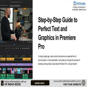 Step-by-Step Guide to Perfect Text and Graphics in Premiere Pro | PPT