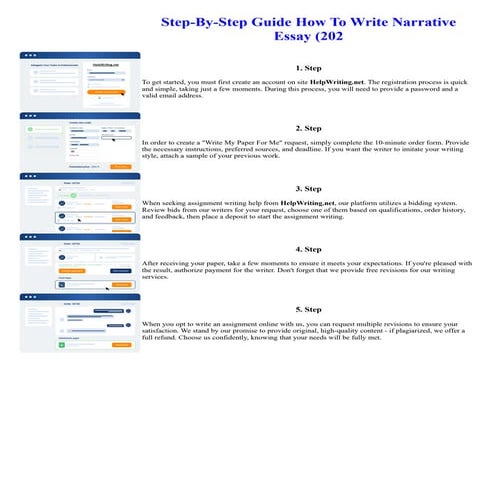 Step-By-Step Guide How To Write Narrative Essay (202 | PDF