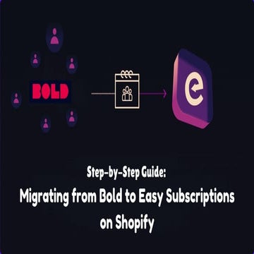 Step-by-Step Guide: Migrating from Bold to Easy Subscriptions on Shopify | PPT