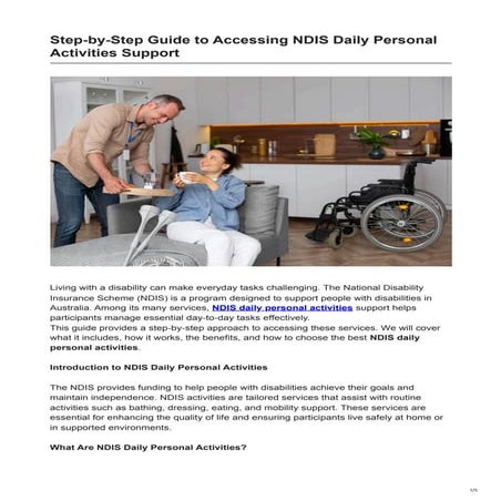 Creating a Holistic Care Plan with NDIS Support Services | PDF