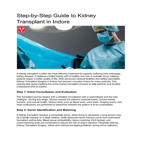 Step-by-Step Guide to Kidney Transplant in Indore.pdf