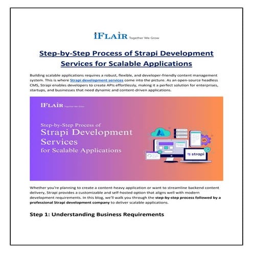 Step-by-Step Process of Strapi Development Services for Scalable Applications.pdf
