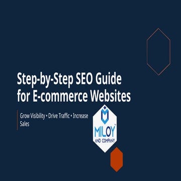 Step-by-Step SEO Guide for E-commerce Websites 2026 | Miloy And Company ...