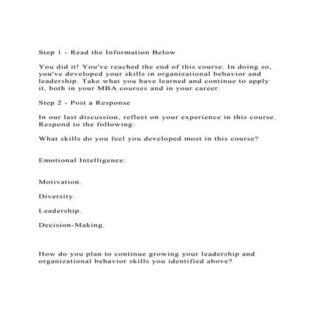 Step 1 - Read the Information BelowYou did it! Youve reache.docx