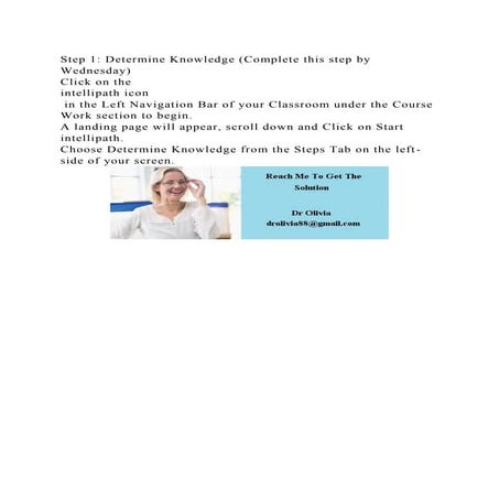 Step 1 Determine Knowledge (Complete this step by Wednesday)Click.docx