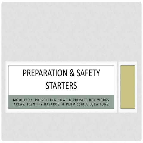 Hot Works Safety Training | PDF