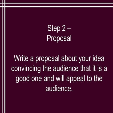 Step 2 – proposal | PPT