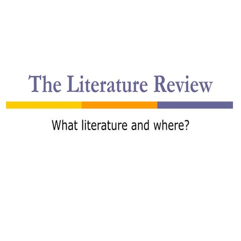 Step3 literature review | PPT | Publishing Industry | Industries