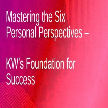 KW 6 Perspective: Step 5 Removing Limiting Beliefs | PPTX