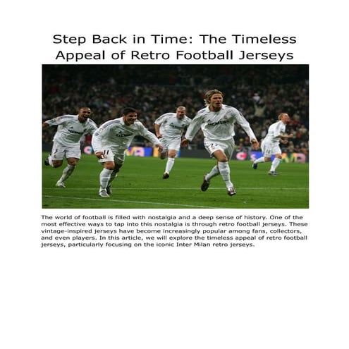 Step Back in Time_ The Timeless Appeal of Retro Football Jerseys.pdf