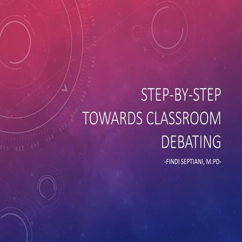 Conducting a debate | PPTX