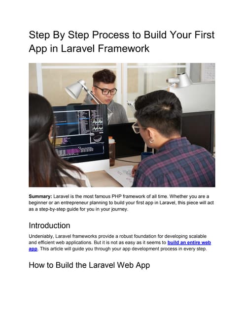 5 Simple Laravel Tips and Tricks | PDF 5 Simple Laravel Tips and Tricks | PDF