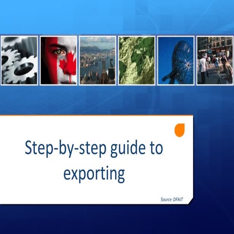Step by step guide to exporting | PPT