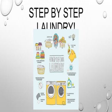 Step by step laundry (picture prompts) | PPTX