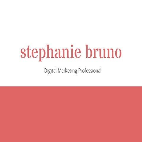 Stephanie Bruno presentations