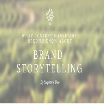 The power of brand storytelling [research] | PDF