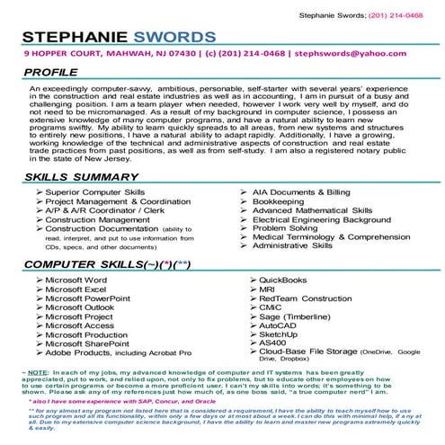 Stephanie swords resume feb 2018 | DOCX
