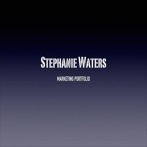 Stephanie Waters Portfolio | PPTX