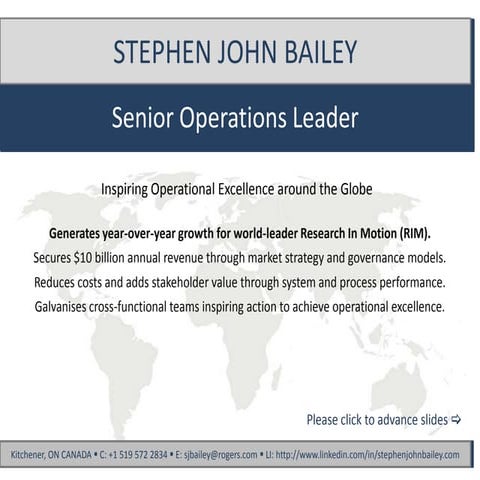 Stephen Bailey Networking Presentation | PPT