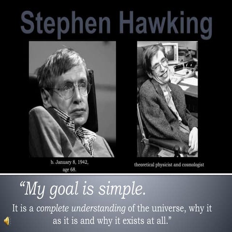 Stephen hawking ppt | PPTX