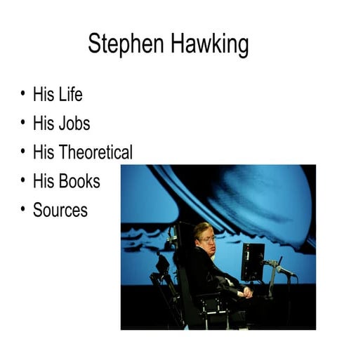Stephen hawking | PPT