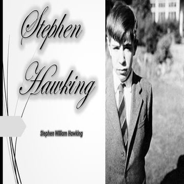 Stephen hawking | PDF