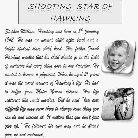 Stephen Hawkins.pptx. it's tha biography of Stephen Hawking | PPTX