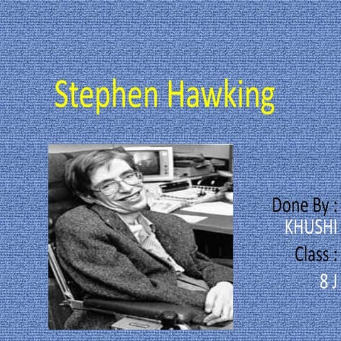 Stephen hawking | PPTX