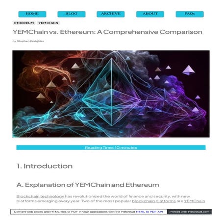 YEMChain vs. Ethereum: A Comprehensive Comparison | PDF