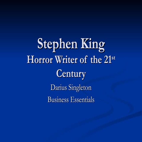 Stephen King | PPT